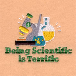 Scientific is Terrific Embroidery Design | EmbroideryDesigns.com