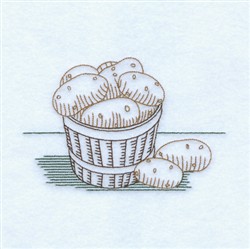 Vintage Potatoes Embroidery Design | EmbroideryDesigns.com