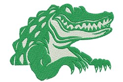 Alligator Embroidery Design | EmbroideryDesigns.com