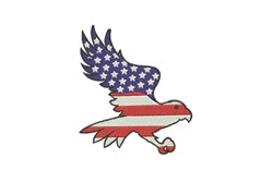 American Eagle Flag Embroidery Design | EmbroideryDesigns.com
