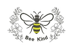 Bee Kind Embroidery Design | EmbroideryDesigns.com