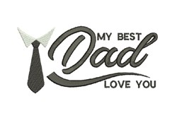 Best Dad Embroidery Design | EmbroideryDesigns.com