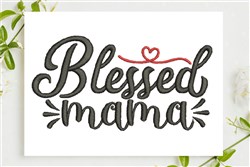 Blessed Mama Embroidery Design | EmbroideryDesigns.com