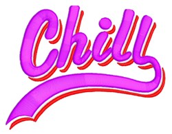 Chill Embroidery Design | EmbroideryDesigns.com