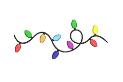 Holiday Lights Embroidery Design | EmbroideryDesigns.com