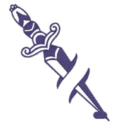 Dagger Embroidery Design | EmbroideryDesigns.com