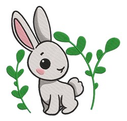 Bunny Rabbit Embroidery Design | EmbroideryDesigns.com