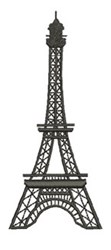Eiffel Tower Embroidery Design | EmbroideryDesigns.com