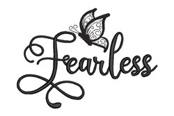 Fearless Embroidery Design | EmbroideryDesigns.com