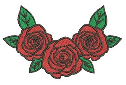 Red Roses Embroidery Design | EmbroideryDesigns.com