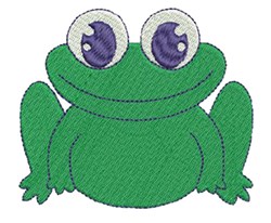 Frog Embroidery Design | EmbroideryDesigns.com