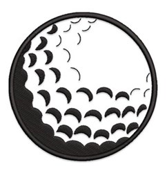 Golf Ball Embroidery Design | EmbroideryDesigns.com