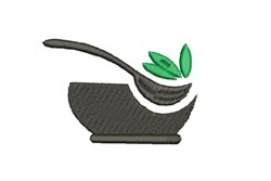 Spoon & Bowl Embroidery Design | EmbroideryDesigns.com