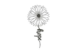 Hope Daisy Embroidery Design | EmbroideryDesigns.com