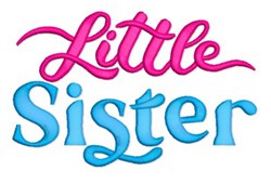 Little Sister Embroidery Design | EmbroideryDesigns.com