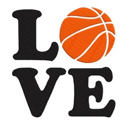 Love Basketball Embroidery Design | EmbroideryDesigns.com