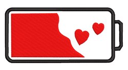 Love Battery Embroidery Design | EmbroideryDesigns.com