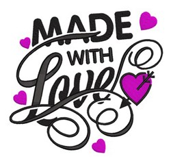 Made With Love Embroidery Design | EmbroideryDesigns.com