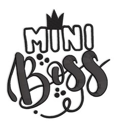 Mini Boss Embroidery Design | EmbroideryDesigns.com