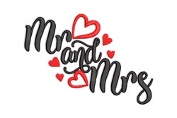 Mr. & Mrs. Embroidery Design | EmbroideryDesigns.com