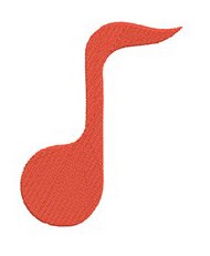 Music Note Embroidery Design | EmbroideryDesigns.com