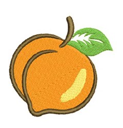 Peach Embroidery Design | EmbroideryDesigns.com