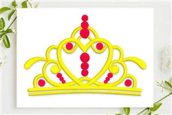 Princess Tiara Embroidery Design | EmbroideryDesigns.com