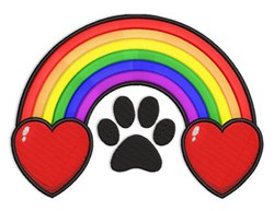 Rainbow Bridge Embroidery Design | EmbroideryDesigns.com