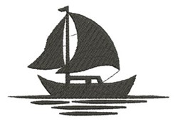 Sail Boat Embroidery Design | EmbroideryDesigns.com