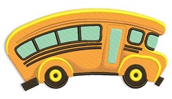 School Bus Embroidery Design | EmbroideryDesigns.com