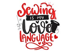 Sewing Love Language Embroidery Design | EmbroideryDesigns.com
