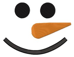 Snowman Face Embroidery Design | EmbroideryDesigns.com
