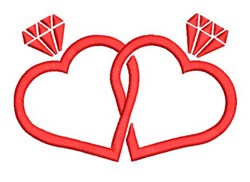Diamond Rings Embroidery Design | EmbroideryDesigns.com