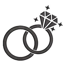 Wedding Ring Embroidery Design | EmbroideryDesigns.com
