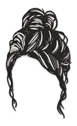 Woman's Hair Embroidery Design | EmbroideryDesigns.com