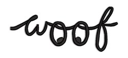 Woof Embroidery Design | EmbroideryDesigns.com