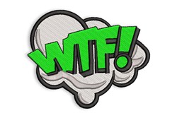 WTF! Embroidery Design | EmbroideryDesigns.com