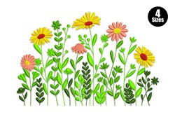 Border Flowers Embroidery Design | EmbroideryDesigns.com