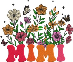 Mimi Flowers Embroidery Design | EmbroideryDesigns.com