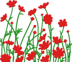 Border Flowers Embroidery Design | EmbroideryDesigns.com
