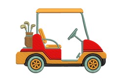 Golf Cart Embroidery Design | EmbroideryDesigns.com