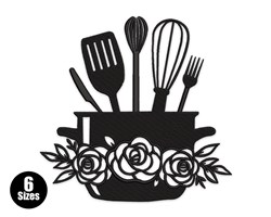 Kitchen Utensils Embroidery Design | EmbroideryDesigns.com