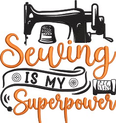 Sewing Superpower Embroidery Design | EmbroideryDesigns.com