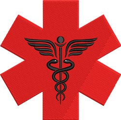 Star Of Life Embroidery Design | EmbroideryDesigns.com