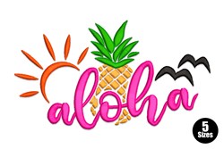 Aloha Embroidery Design | EmbroideryDesigns.com