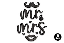 Mr & Mrs Embroidery Design | EmbroideryDesigns.com