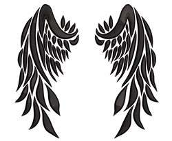 Angel Wings Embroidery Design | EmbroideryDesigns.com
