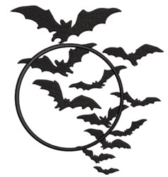 Bats Embroidery Design | EmbroideryDesigns.com