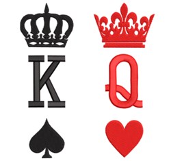 King And Queen Embroidery Design | EmbroideryDesigns.com