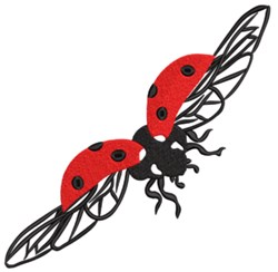 Ladybug Embroidery Design | EmbroideryDesigns.com